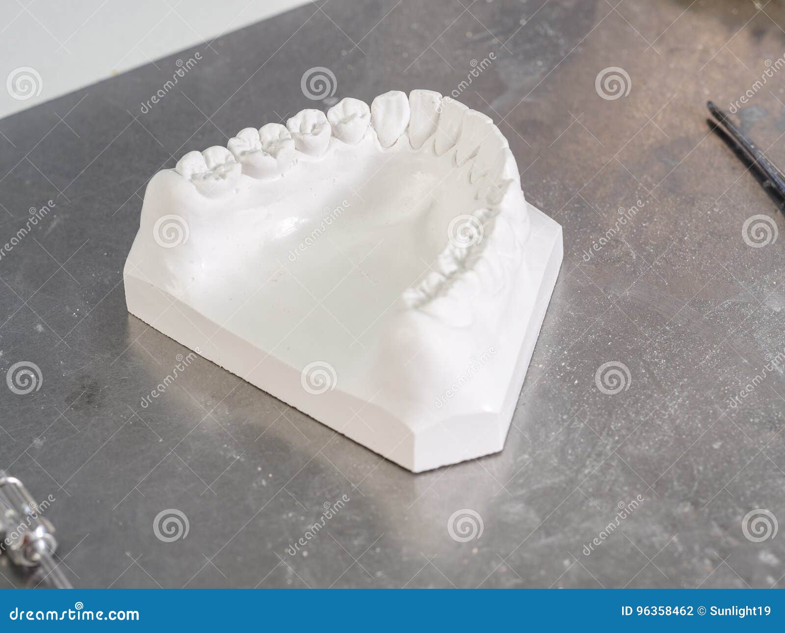 White Mold Dental of Plaster Stock Photo - Image of enamel, figure ...