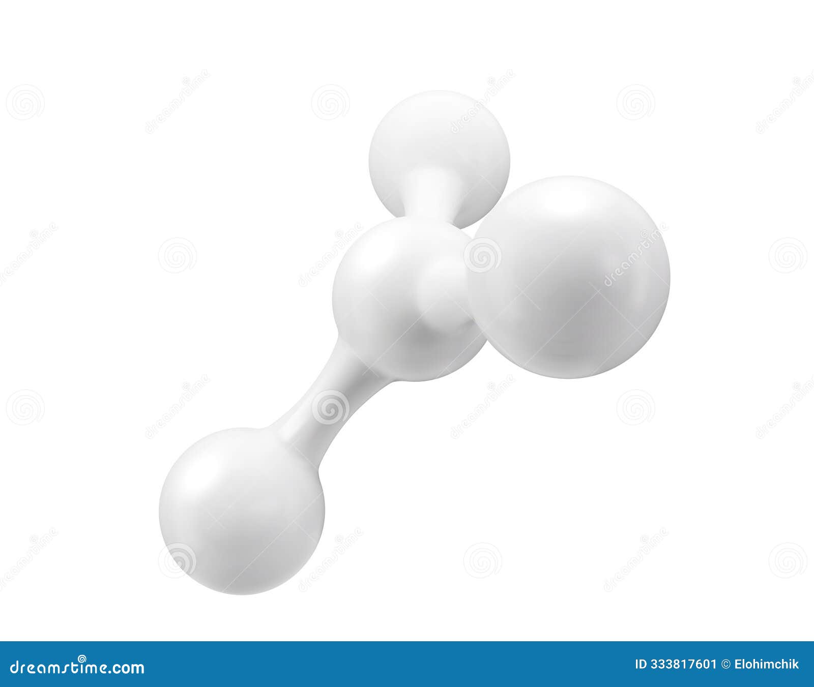 White Molecule or Atom, Abstract Clean Structure. Vector Illustration ...