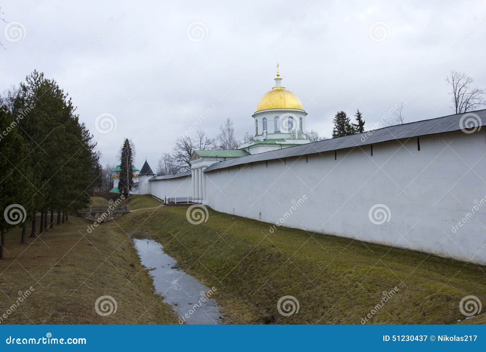 White monastery wall stock image. Image of famous, monument - 51230437