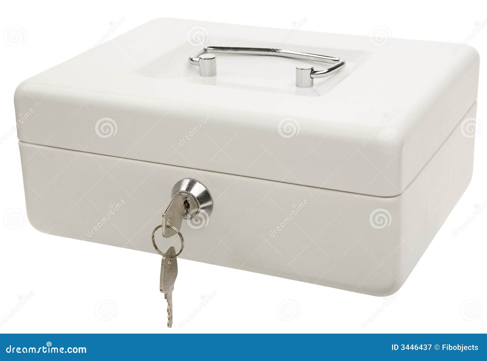 White Money Box stock image. Image of money, closed, security - 3446437