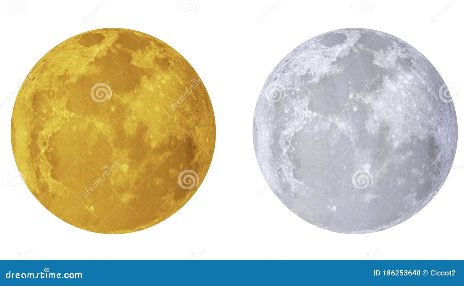 White Moon Isolated on White Stock Photo - Image of cosmos, galaxy ...