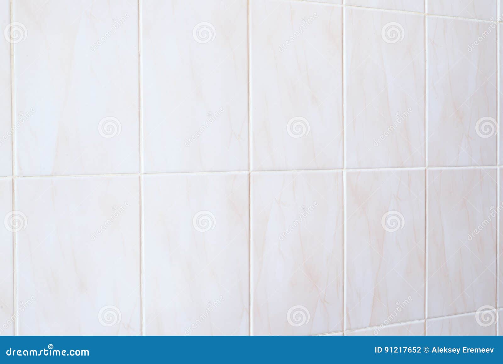 White Mosaic Tiles Abstract Background and Texture. Horizontal Frame ...