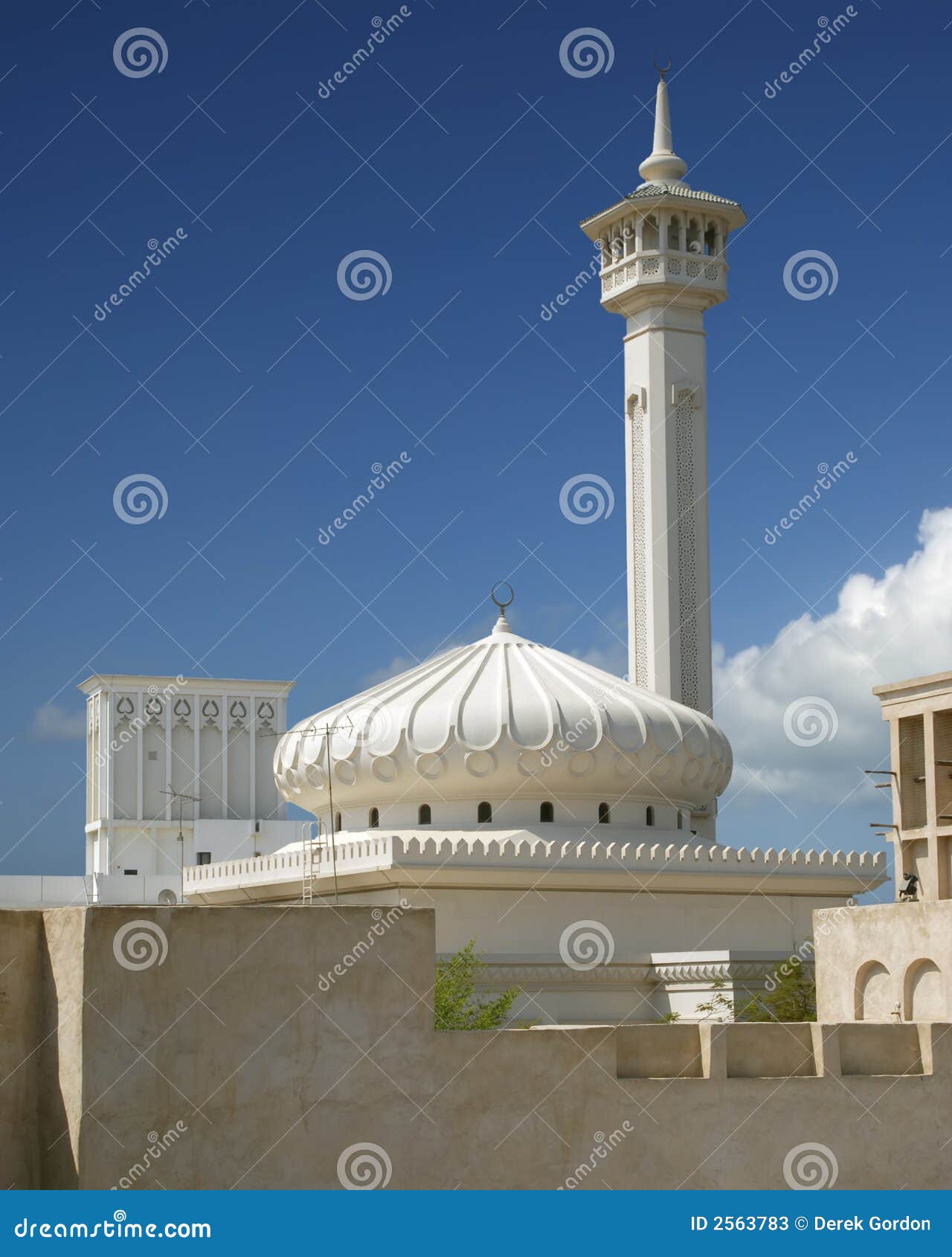 White Mosque stock image. Image of prayer, islam, islamic - 2563783