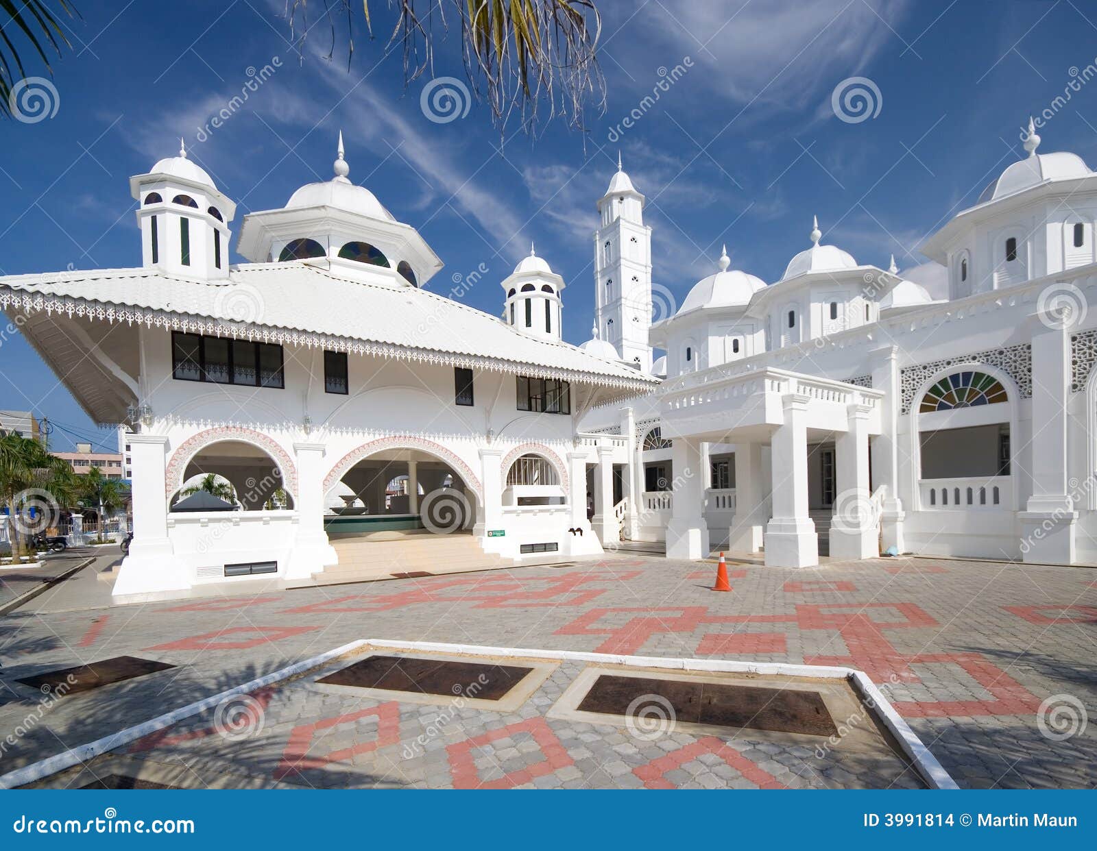 The White Mosque stock photo. Image of asia, malaysia - 3991814