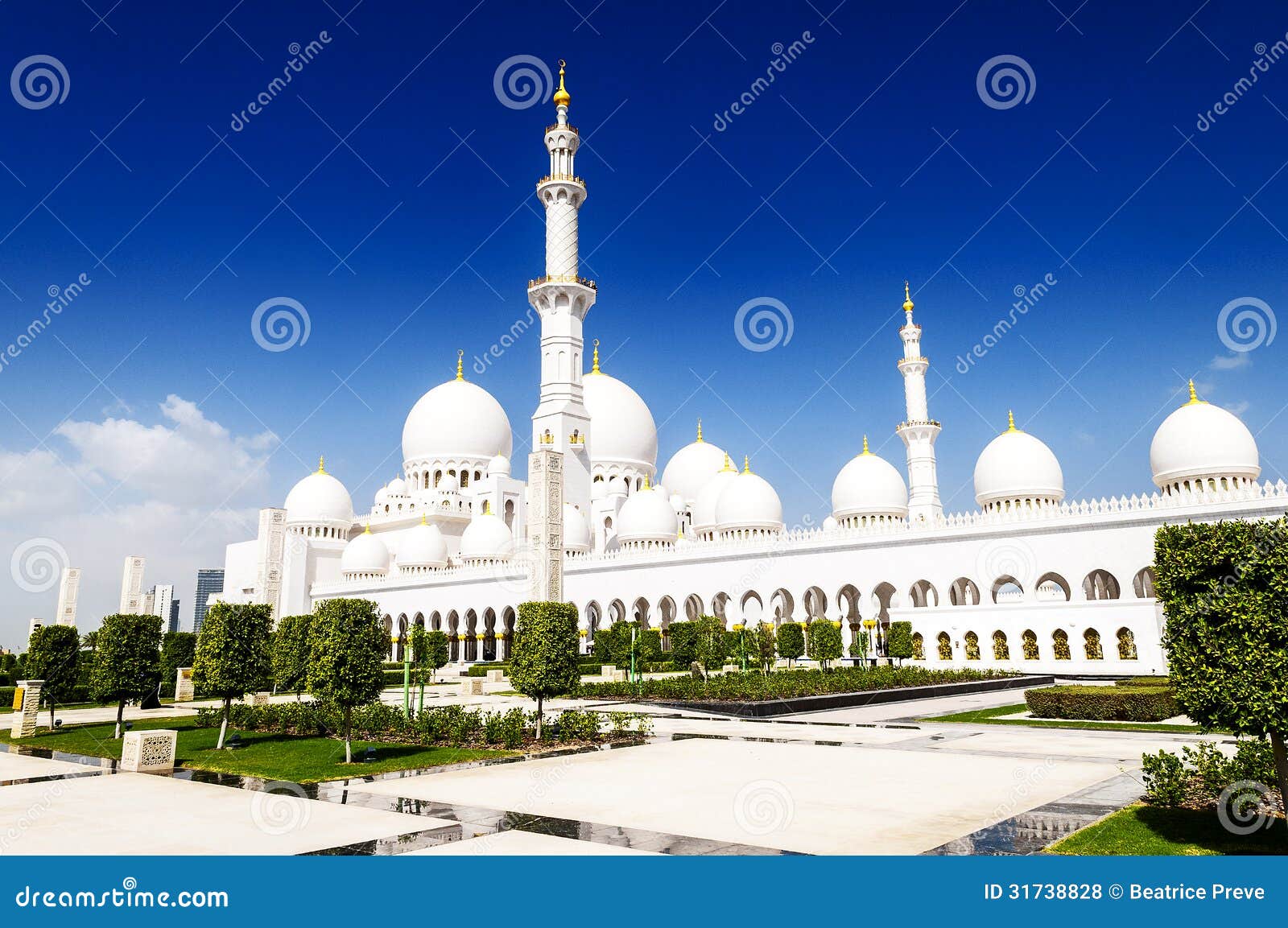 White Mosque stock photo. Image of outside, blue, allah - 31738828