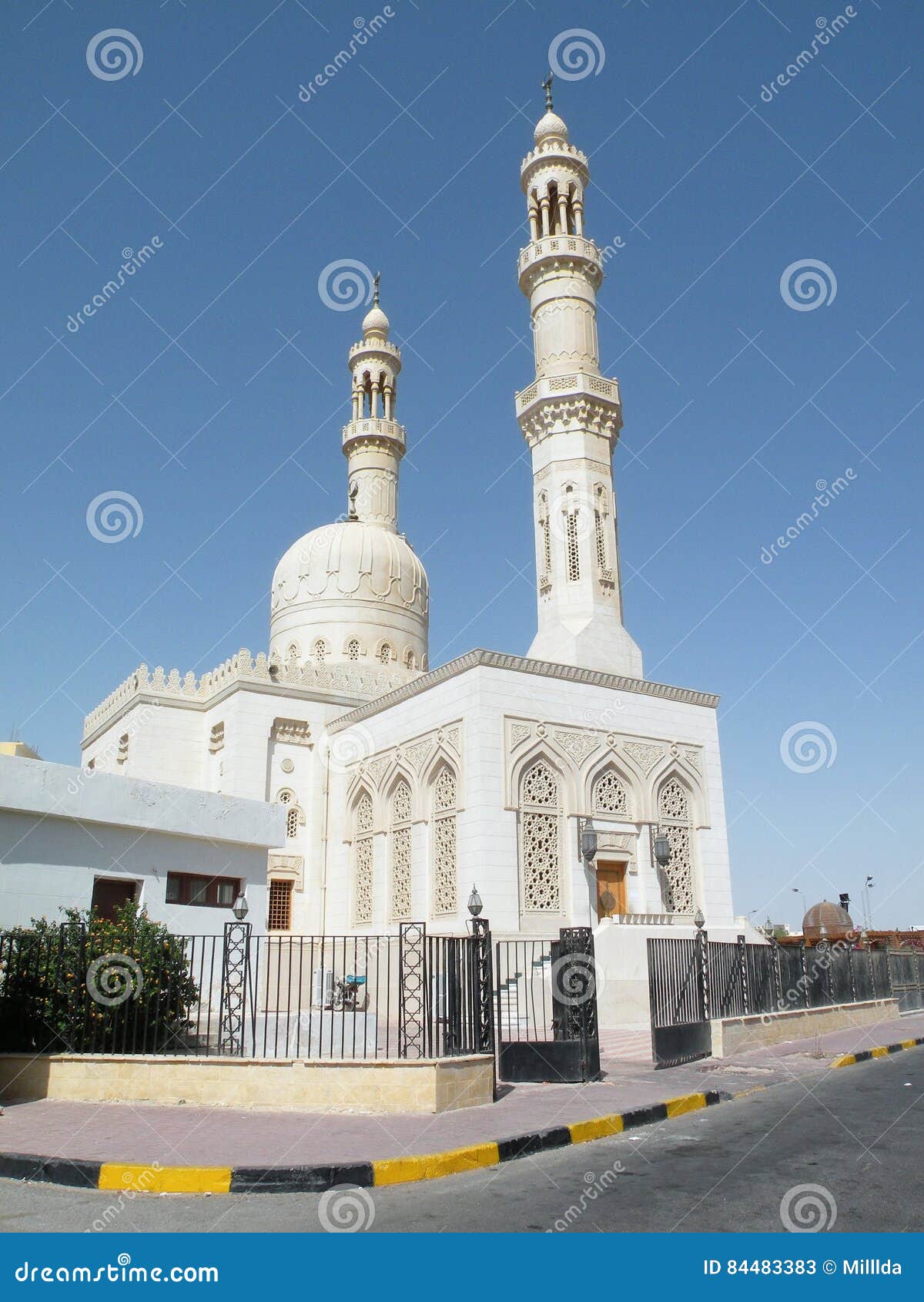 White mosque, Egypt stock image. Image of beautiful, mosque - 84483383