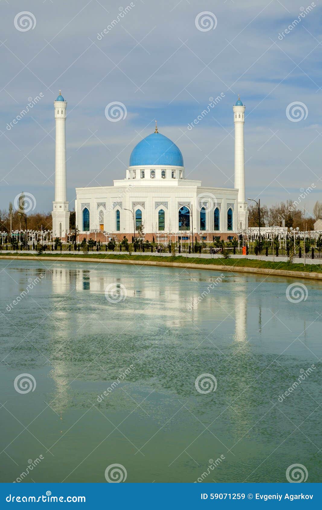 White Mosque Minor in Tashkent, Uzbekistan Stock Image - Image of ...