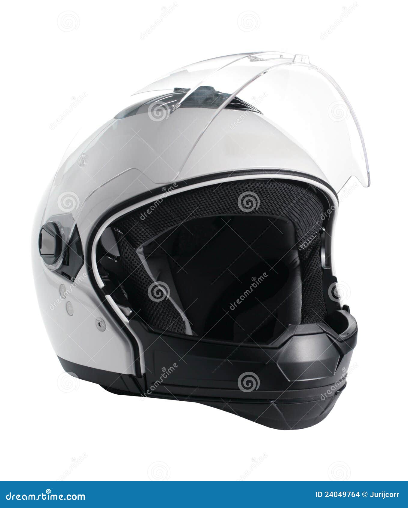 White motorcycle helmet stock photo. Image of motorized - 24049764