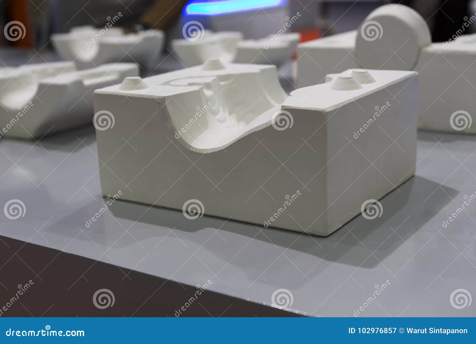 White Mould for Ceramic Slip Casting Production Process Stock Image ...