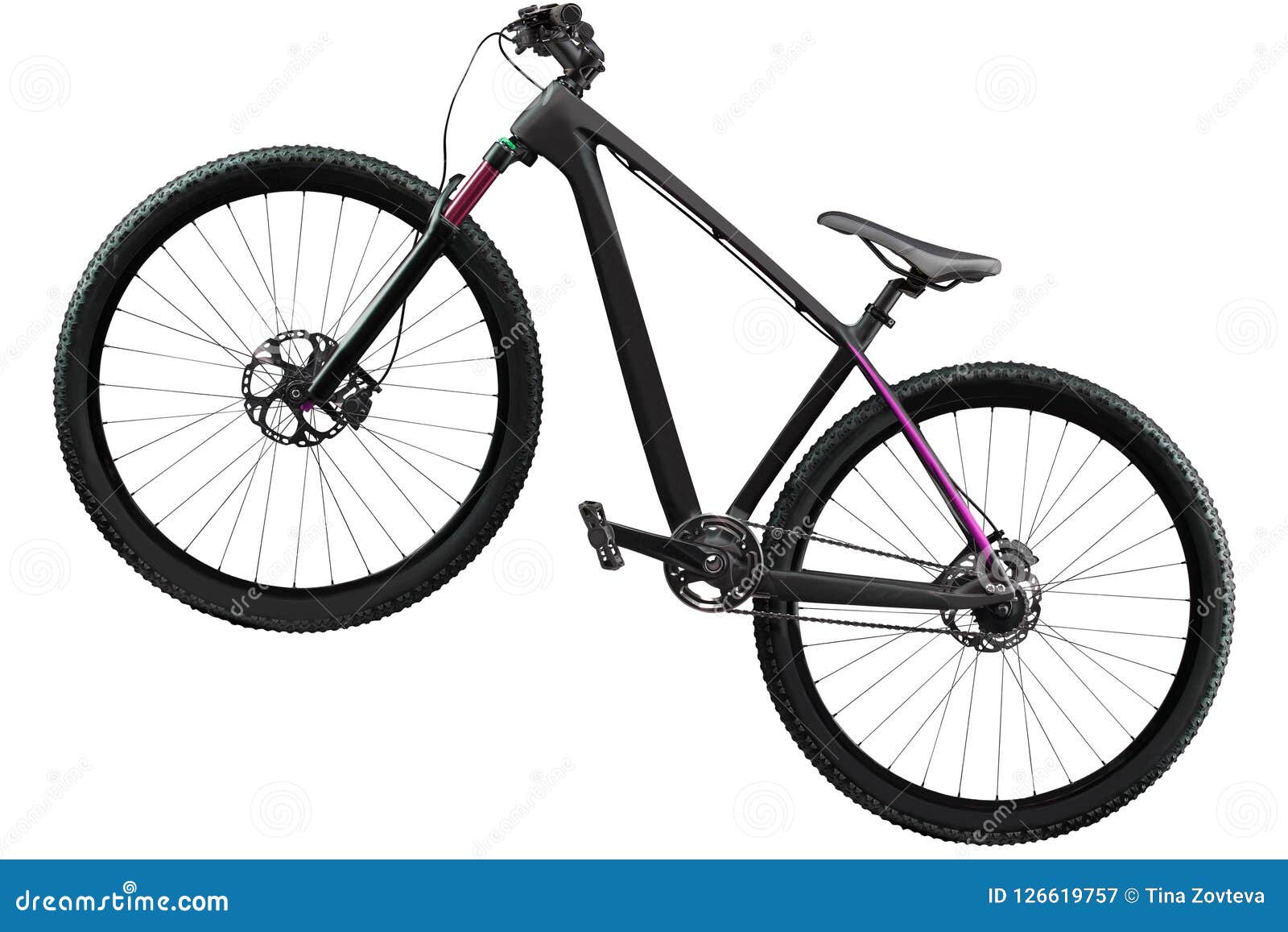 A White Mountain Bike Isolated Stock Image - Image of crank, wheel ...