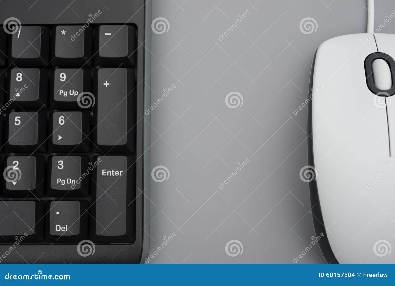 White Mouse and Black Keyboard Stock Photo - Image of keypad, contrast ...