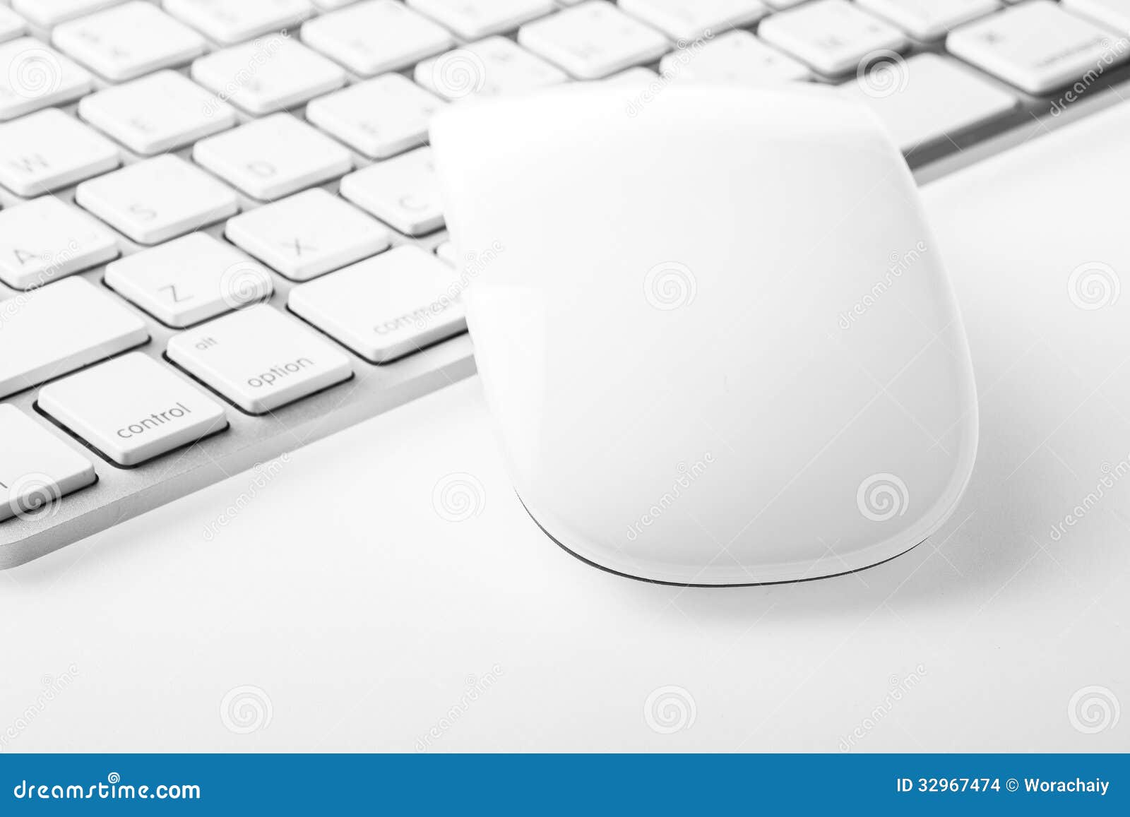 White mouse and keyboard stock photo. Image of digital - 32967474