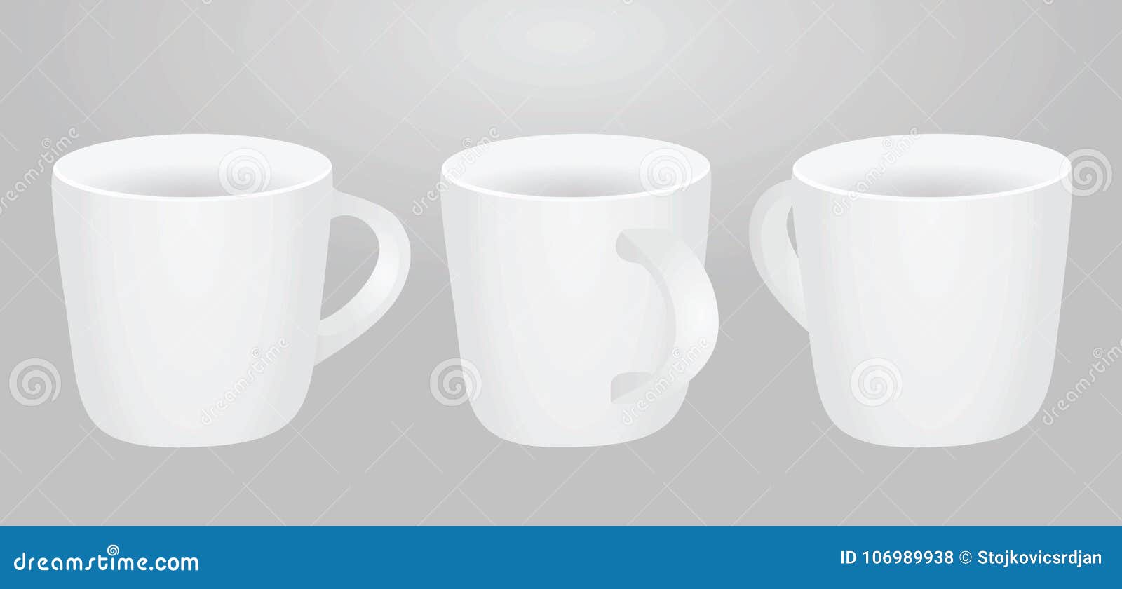 White mug template stock vector. Illustration of brand - 106989938