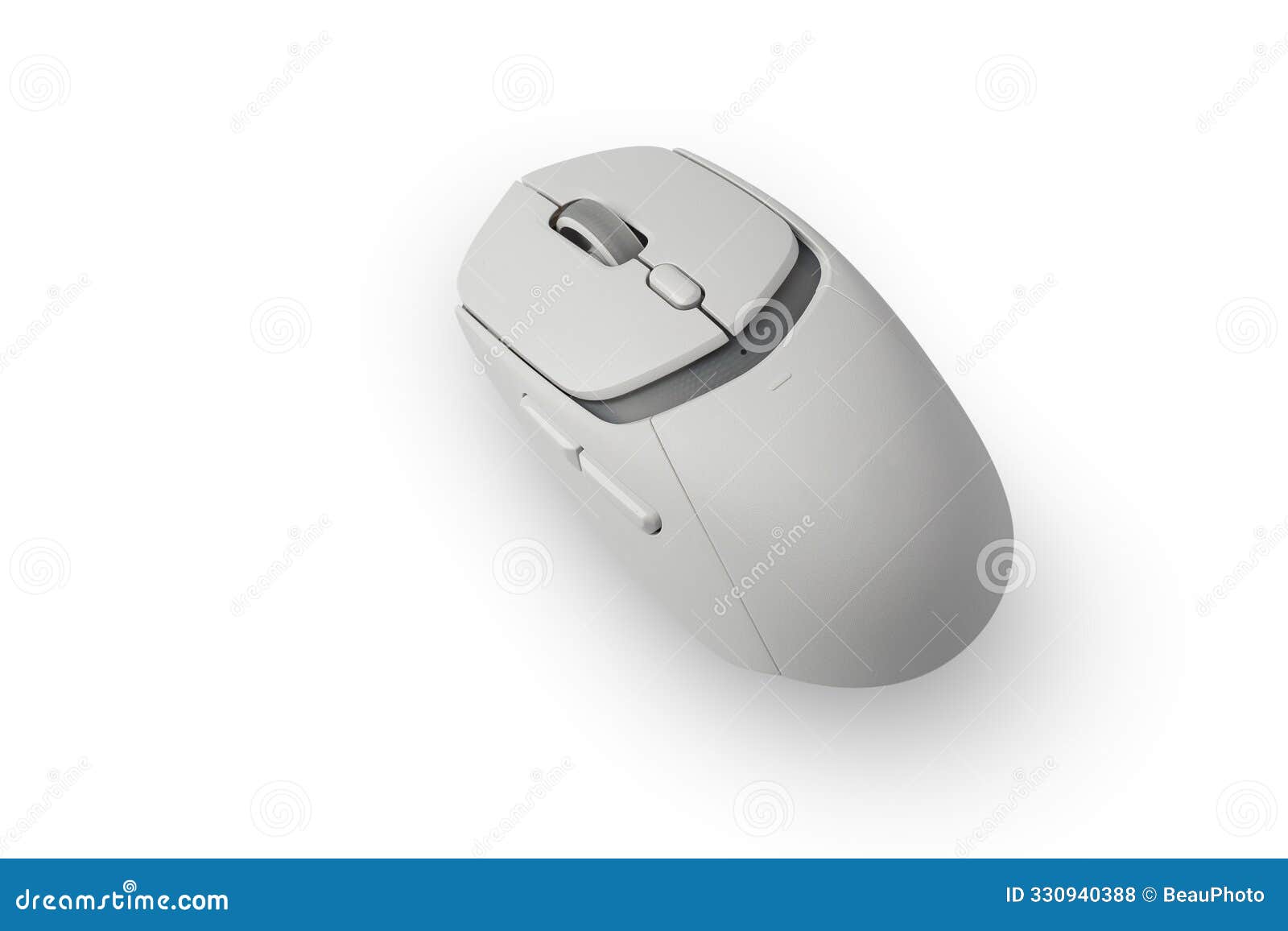White PC Scroll Wheel Mouse. Stock Photo - Image of electronics, brand ...