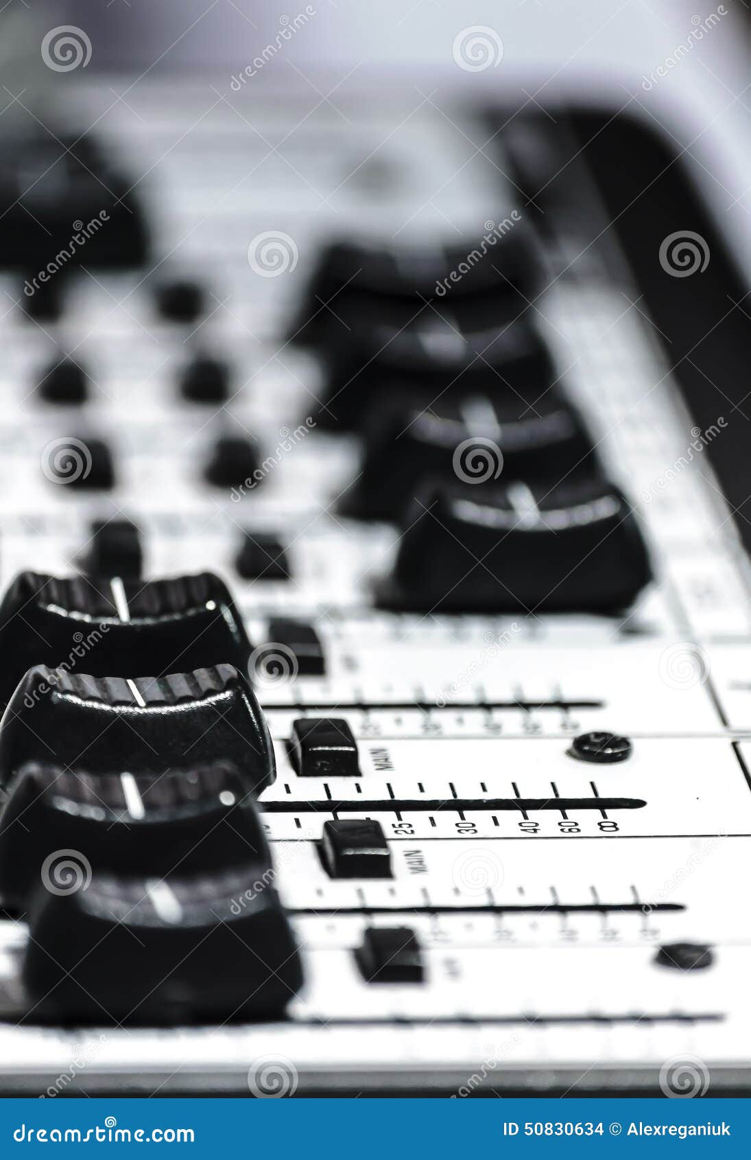 White music mixer stock photo. Image of mixer, sound - 50830634