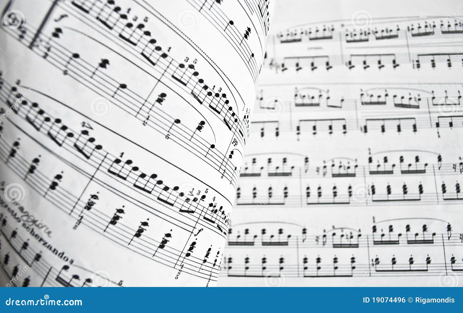 Old Musical Score Sheet Stock Photo | CartoonDealer.com #50671170