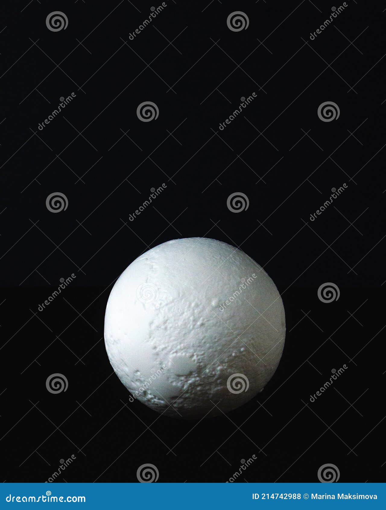 White Mysterious Moon on Dark Background Stock Photo - Image of ...