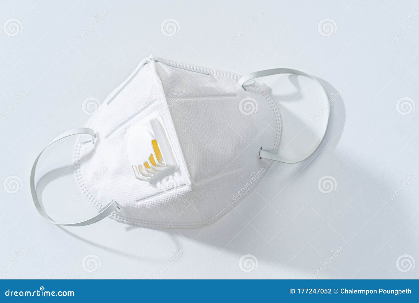 White N95 Mask on White Table Stock Photo - Image of dispenser ...