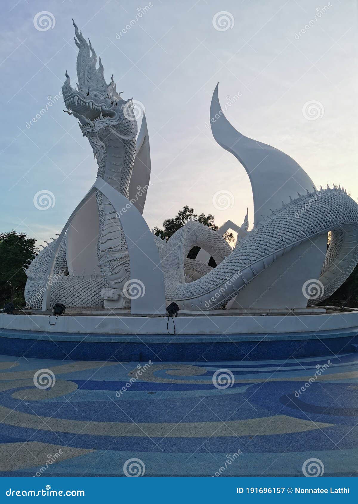 White Naga side stock image. Image of naga, fountain - 191696157