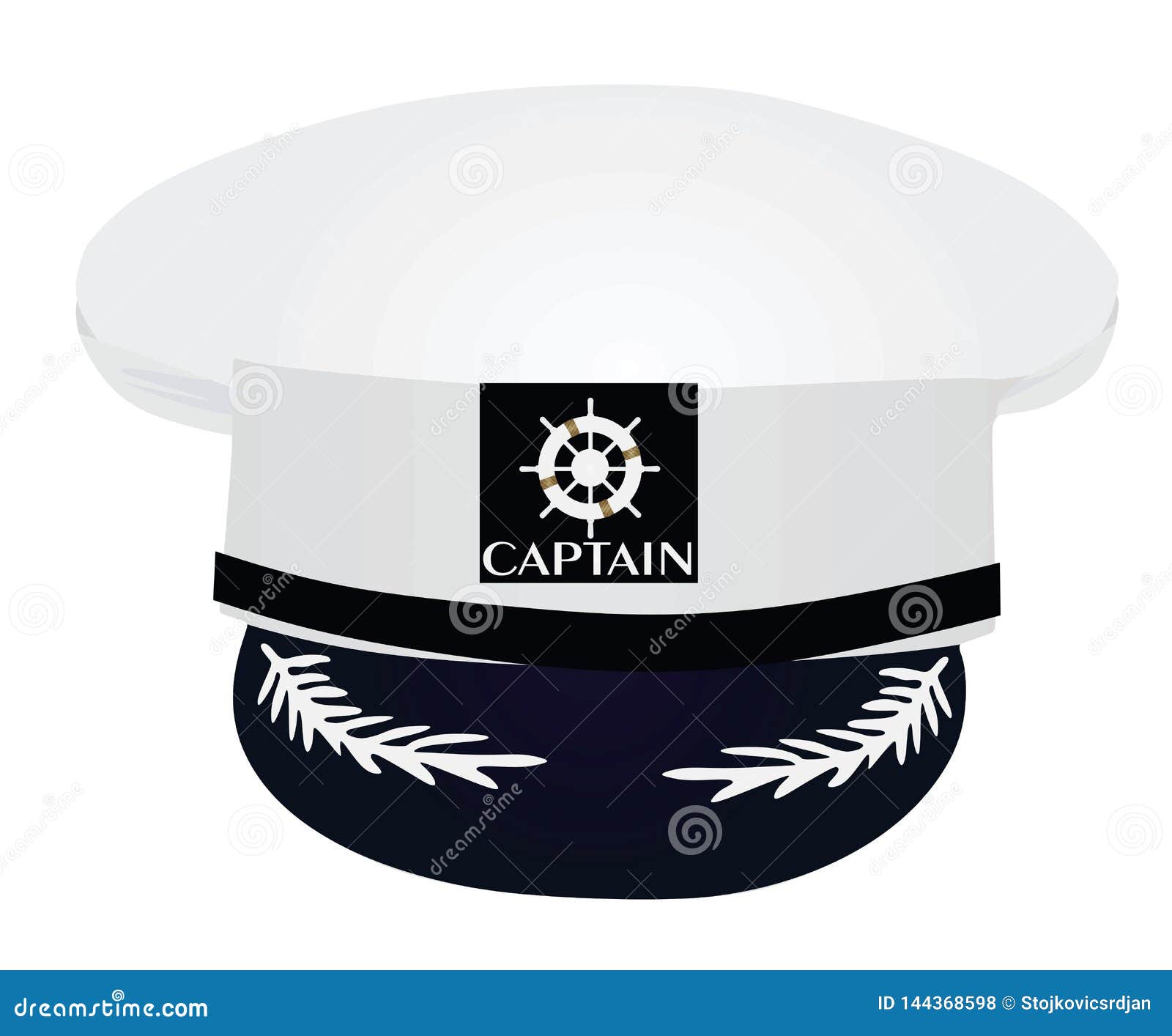 Navy Captain Or Boat Captain Avatar Freehand Seamless Pattern Set ...