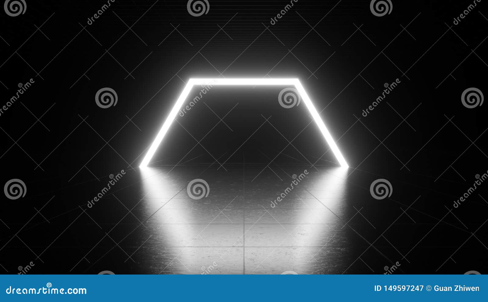 White neon light stock illustration. Illustration of glimmer - 149597247