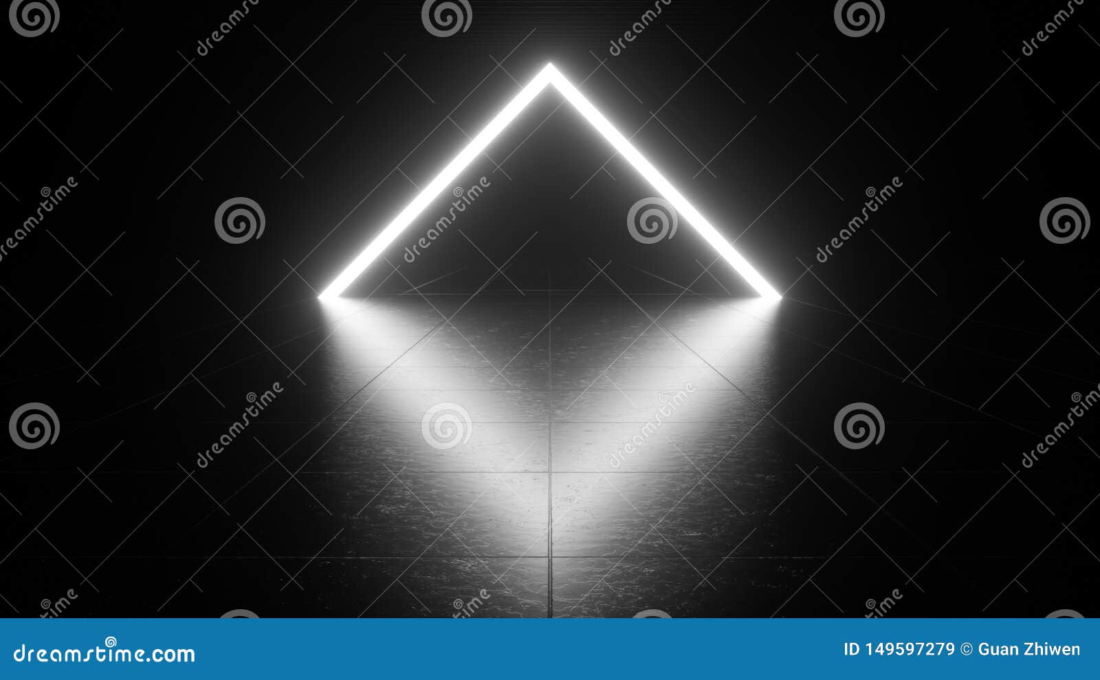 White neon light stock illustration. Illustration of wall - 149597279