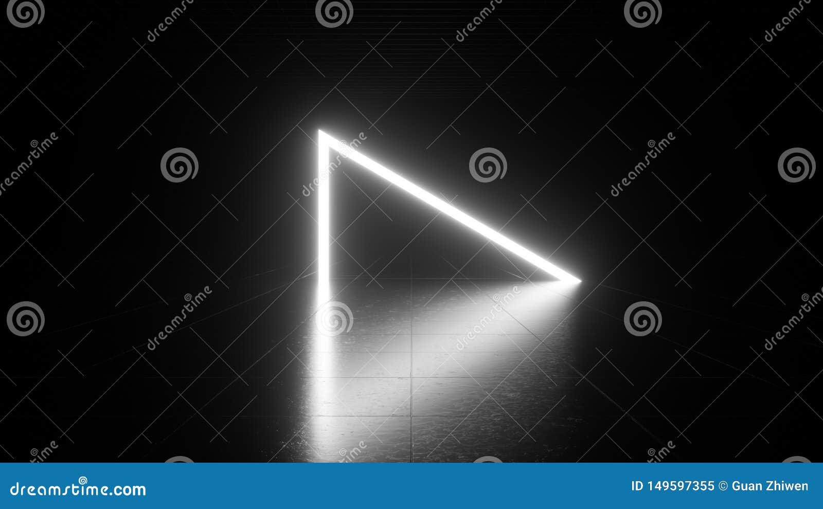 White neon light stock illustration. Illustration of future - 149597355