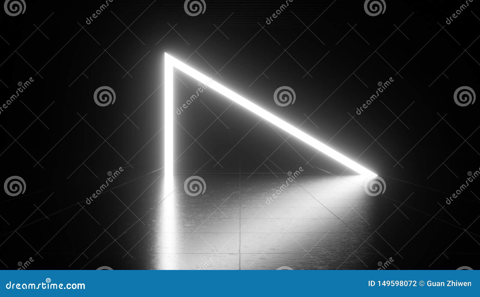 White neon light stock illustration. Illustration of floor - 149598072