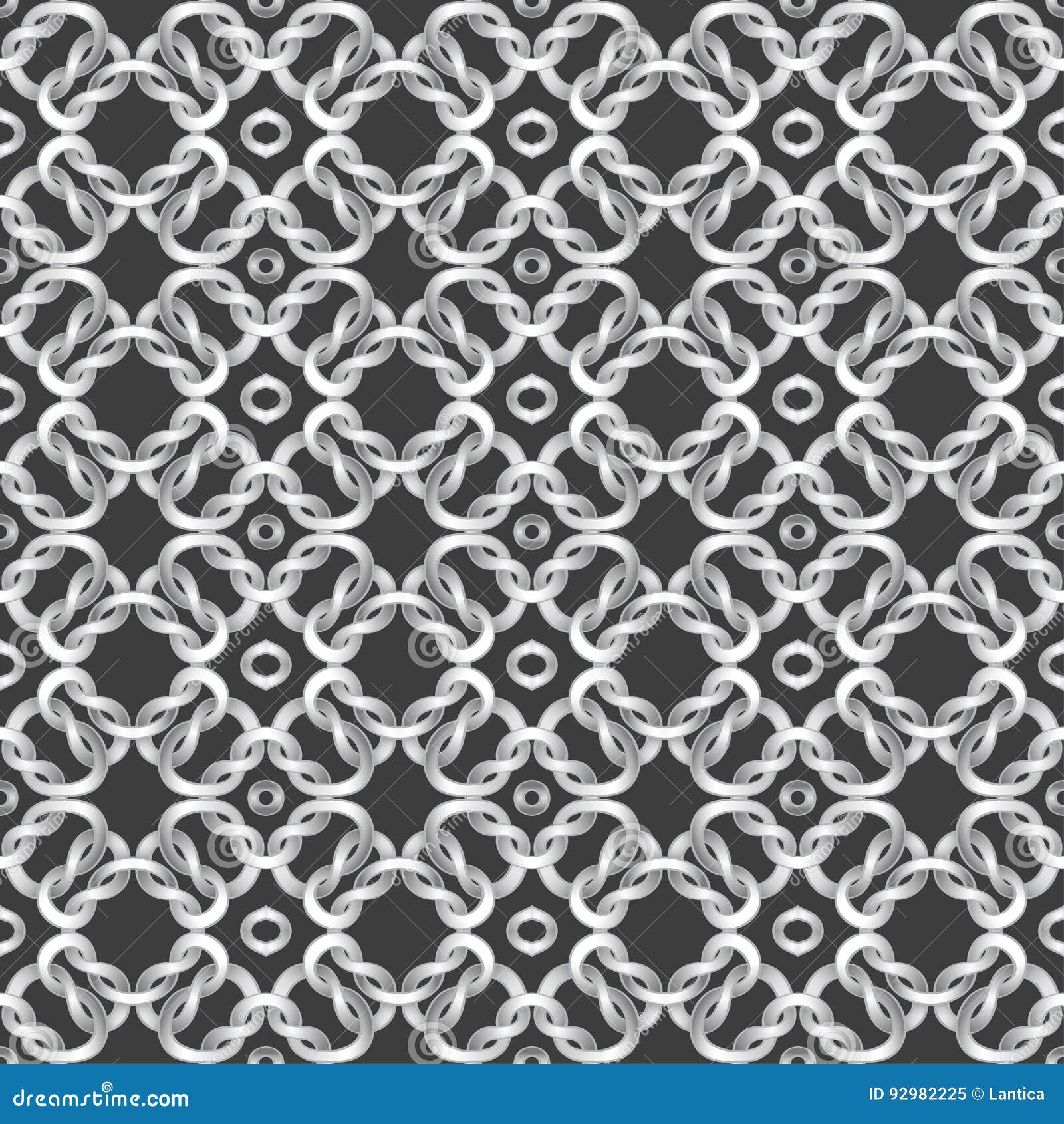 White Net on Black Background. Seamless Pattern Stock Vector ...