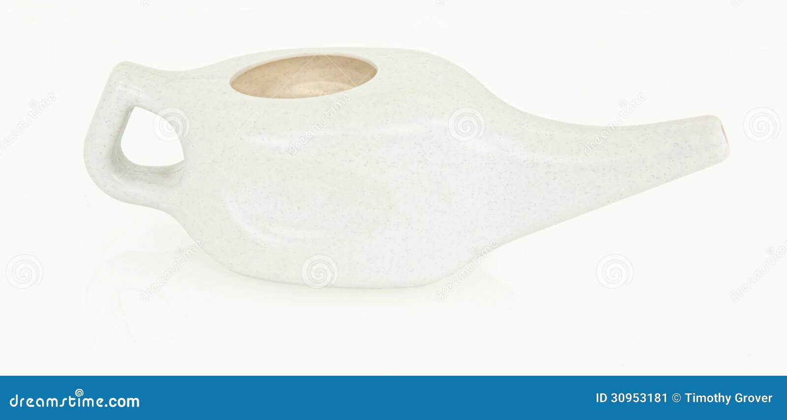 White Neti Pot stock image. Image of neti, holistic, cold - 30953181