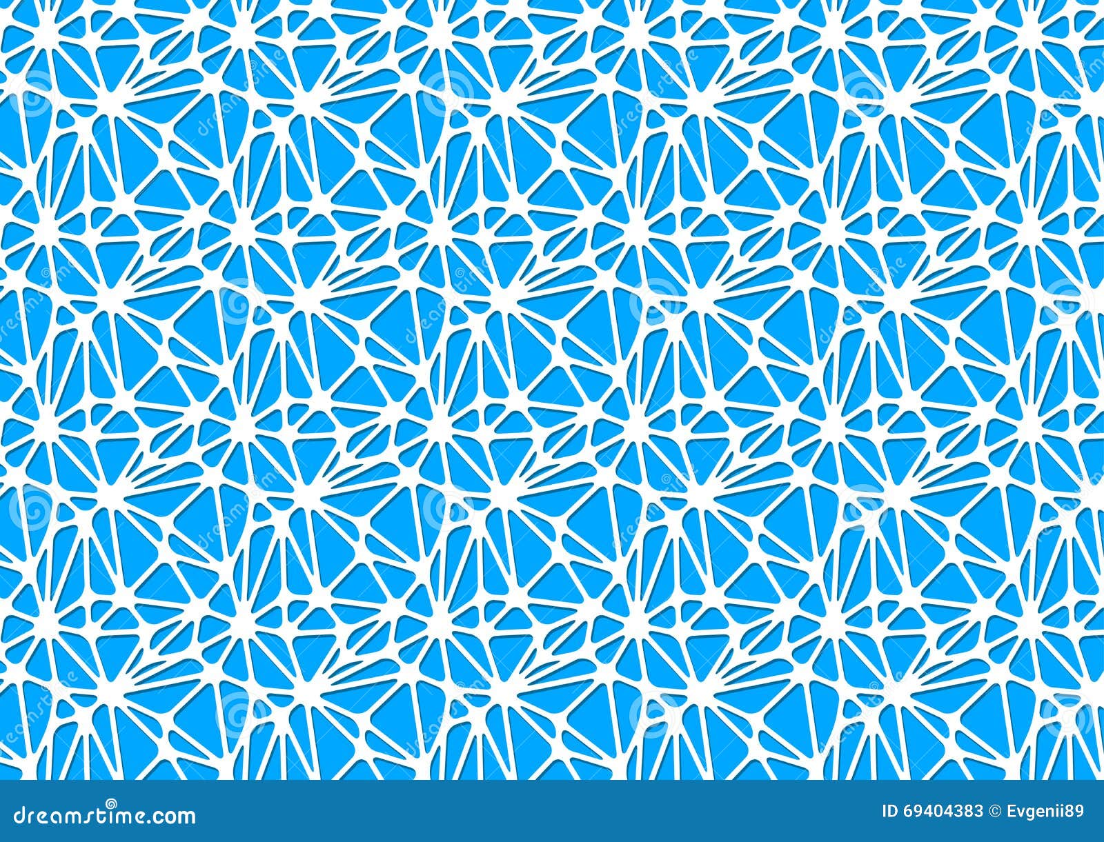 White Neural Network On Blue, Abstract Background A4 Size Vector ...