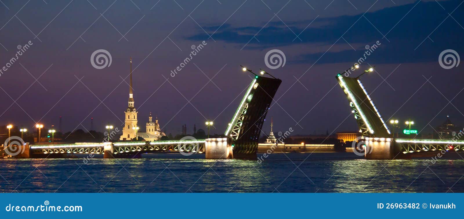 White Nights, Saint-Petersburg Stock Photo - Image of river, twilights ...