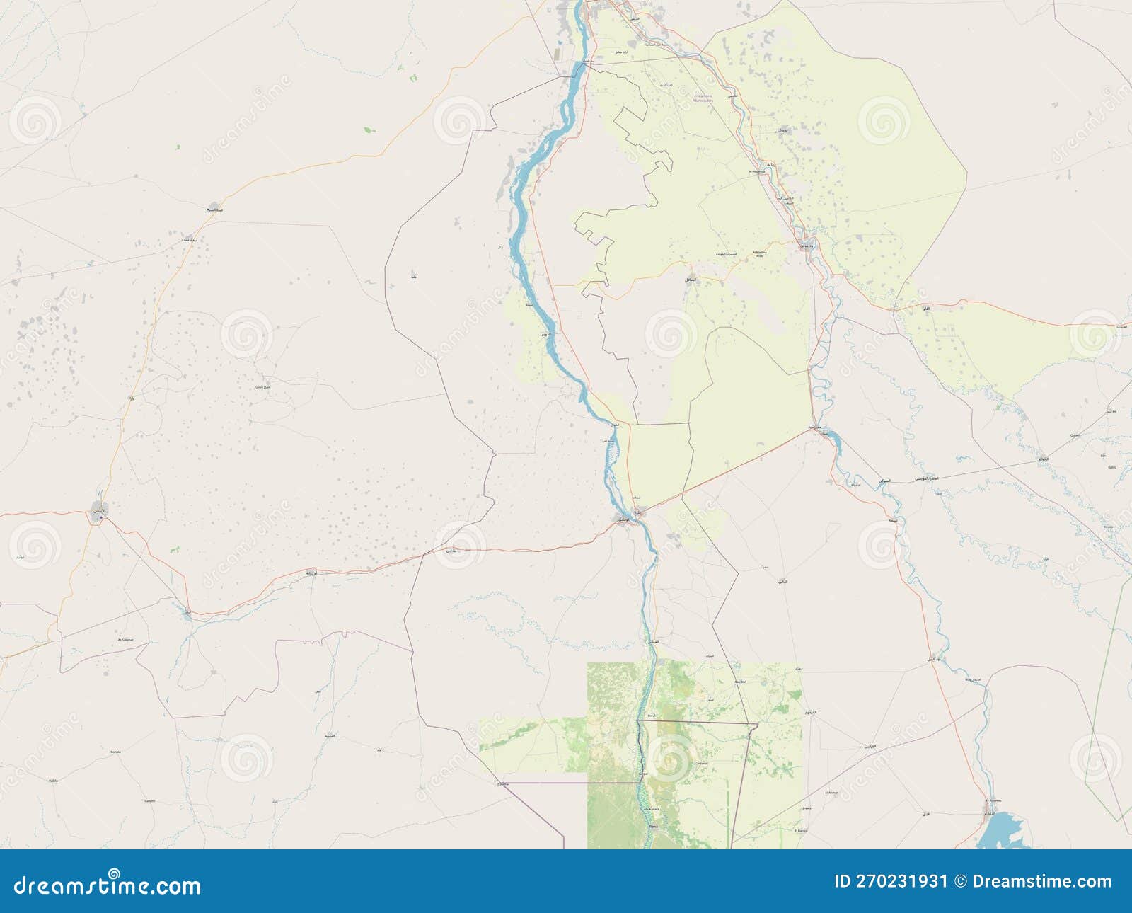 White Nile, Sudan. OSM. No Legend Stock Illustration - Illustration of ... White Nile, Sudan. OSM. No Legend Stock Illustration - Illustration of ...