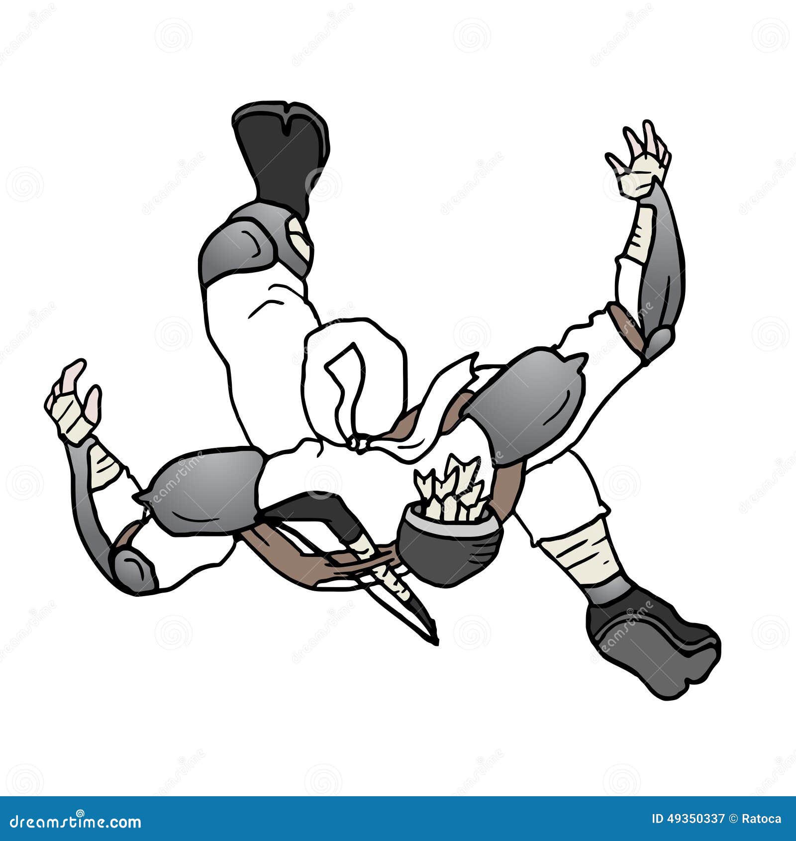 White Ninja Male Female Avatars Set. White Background. Vector ...