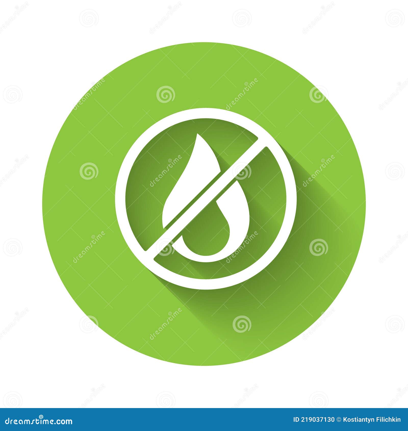 Red Forbidden And Green Allowed Signs Isolated On White Background ...