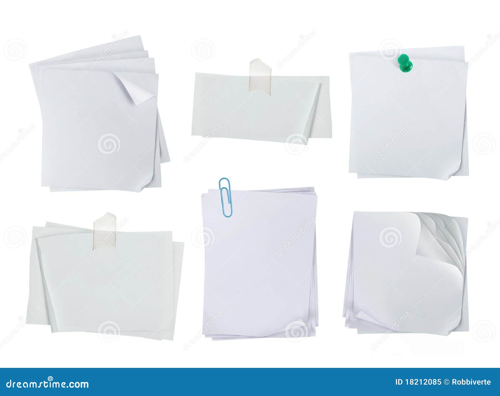 White note paper stock image. Image of attached, binder - 18212085