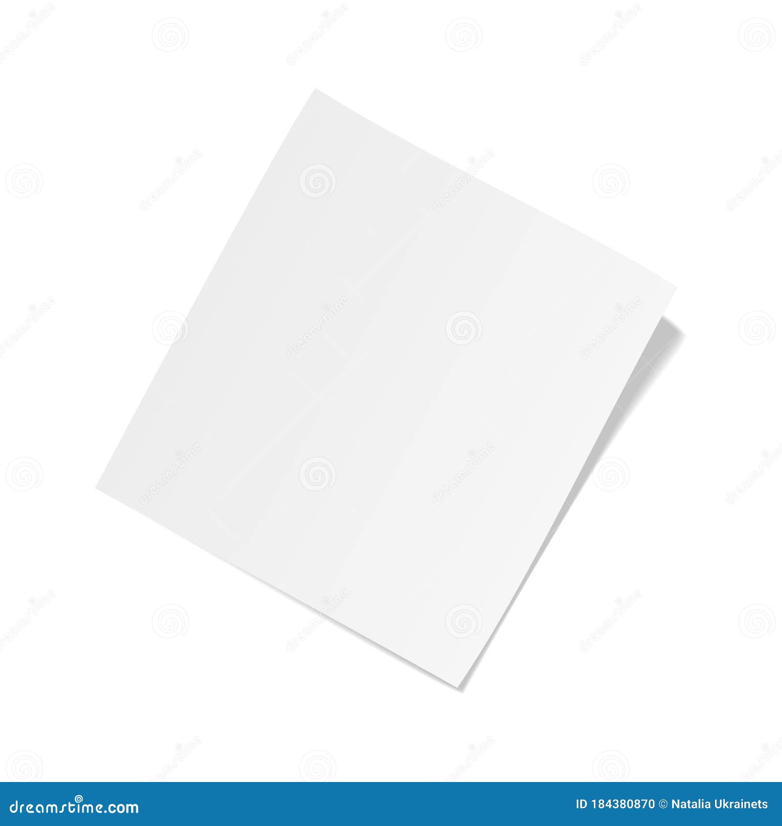 White note paper stock vector. Illustration of vector - 184380870