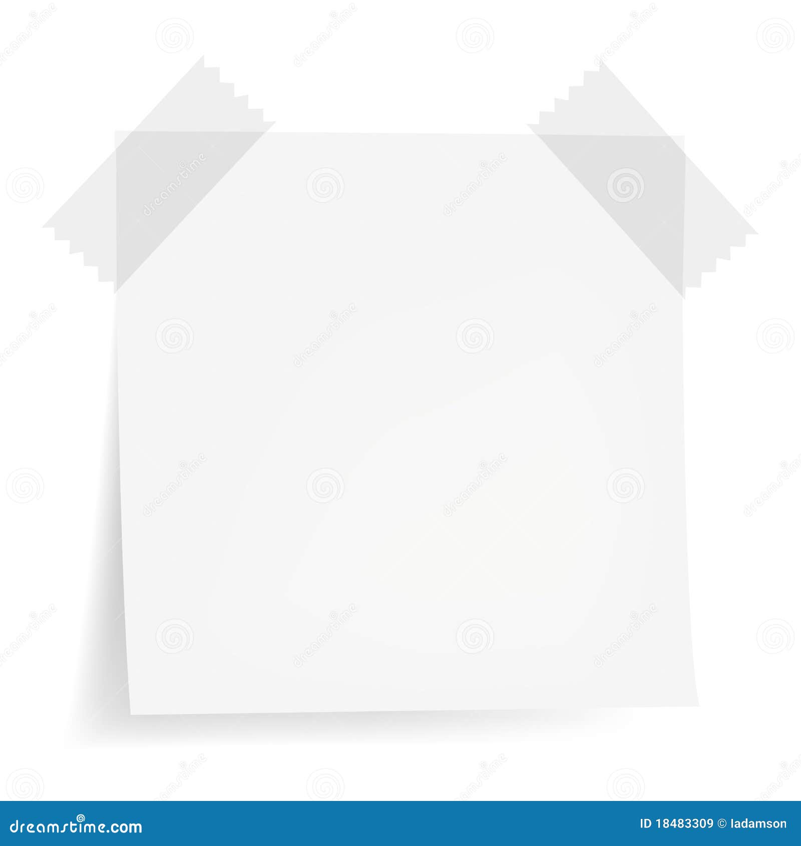 White Note Papers stock vector. Illustration of ruler - 18483309