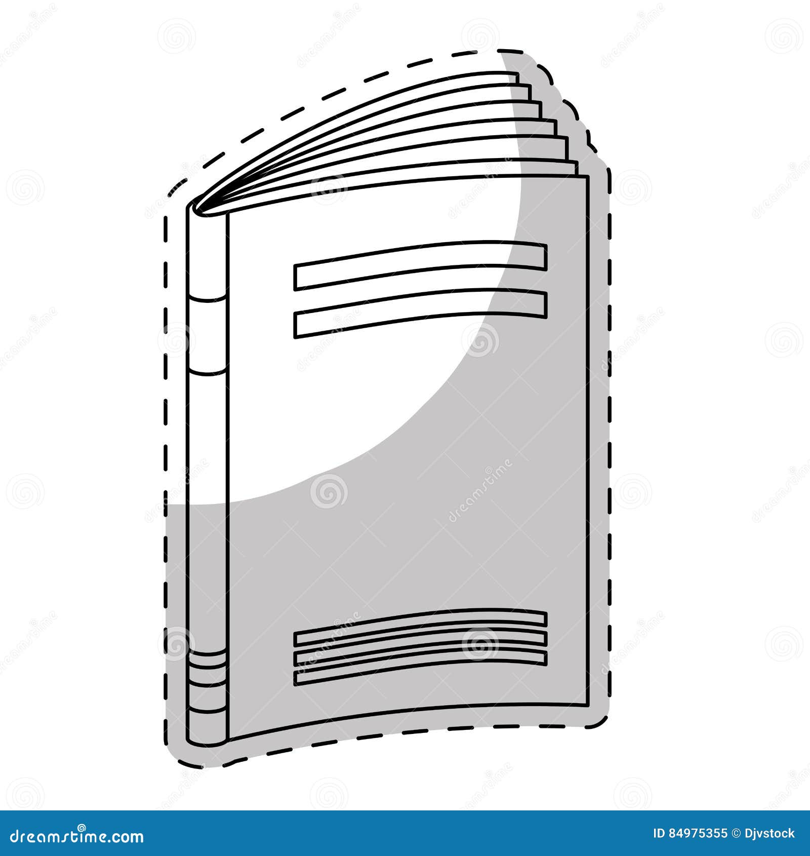 White Notebook Icon Image Design Stock Illustration - Illustration of ...