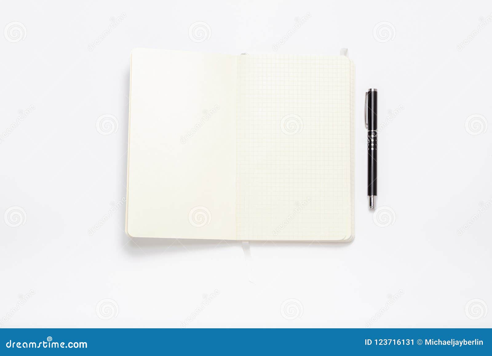 White Notebook Minimal Image on White Table Stock Image - Image of ...