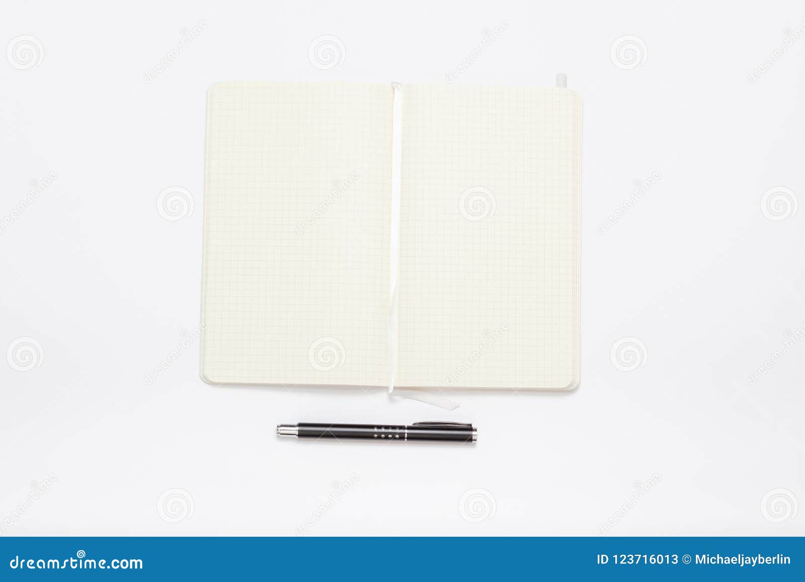 White Notebook Minimal Image on White Table Stock Image - Image of ...