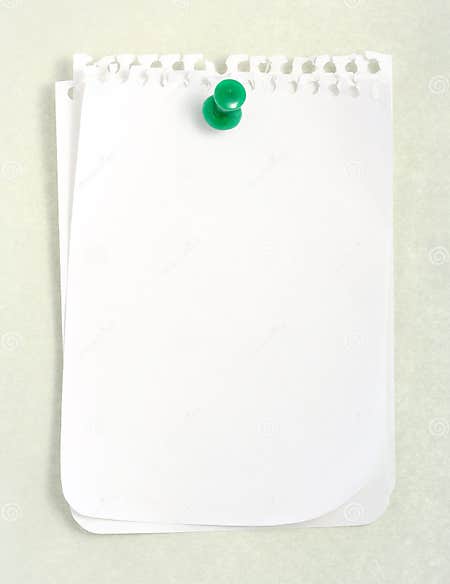 White Notebook Paper stock photo. Image of background, green - 607990