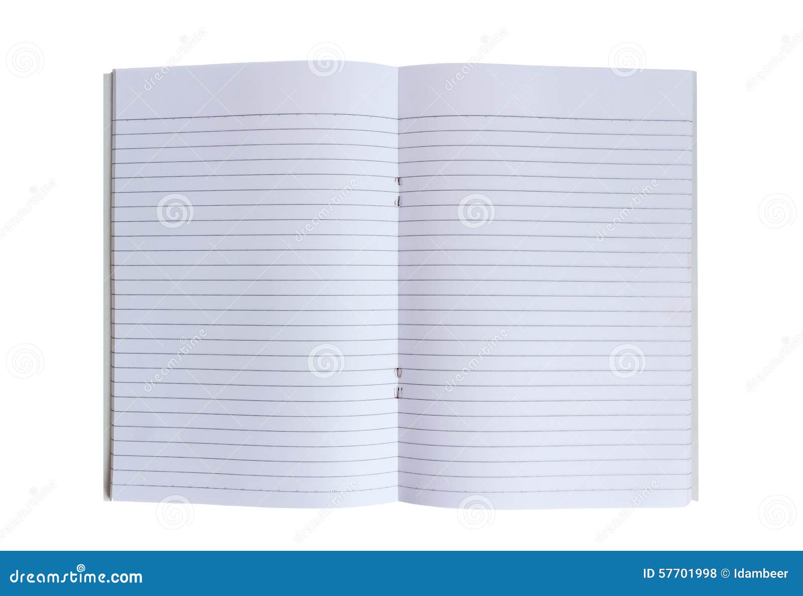 White notebook paper stock photo. Image of paper, business - 57701998