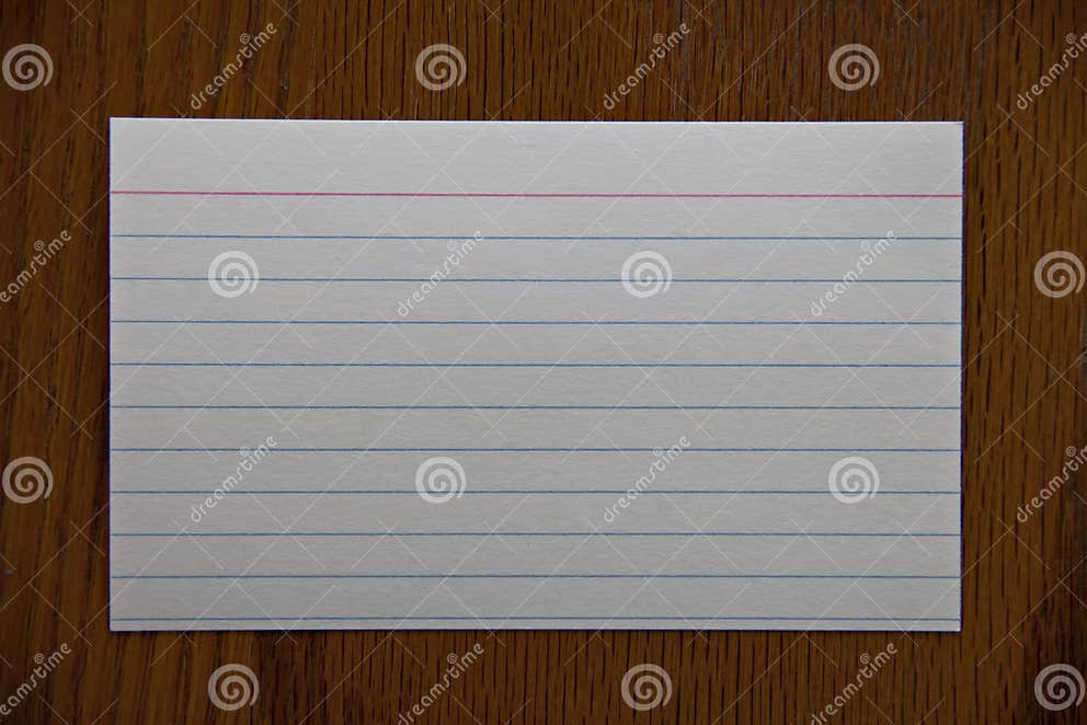 White Notecard on Wood Table Stock Image - Image of wood, card: 88651949