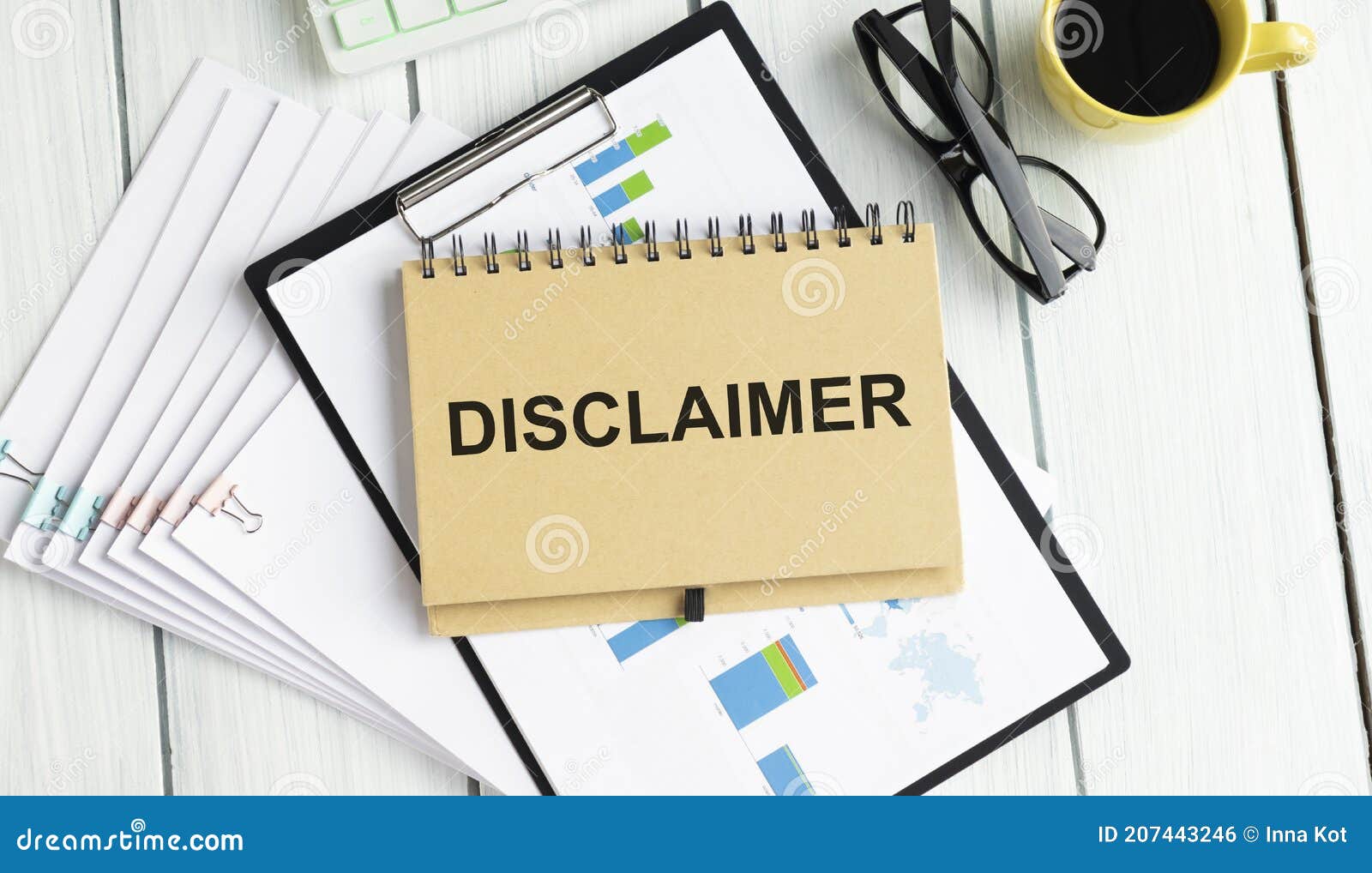 Wooden Disclaimer Stamp And Binder Royalty-Free Stock Photo ...