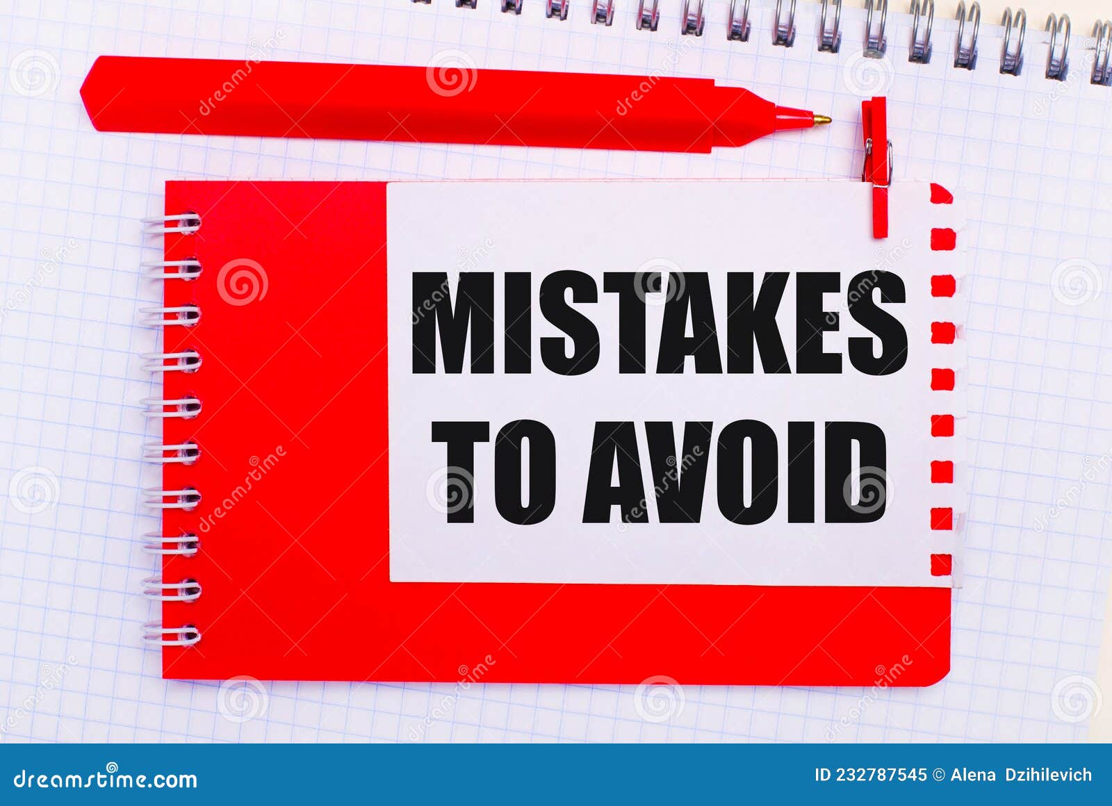 On a White Notepad, a Red Pen, a Red Notepad and a White Sheet of Paper ... On a White Notepad, a Red Pen, a Red Notepad and a White Sheet of Paper ...
