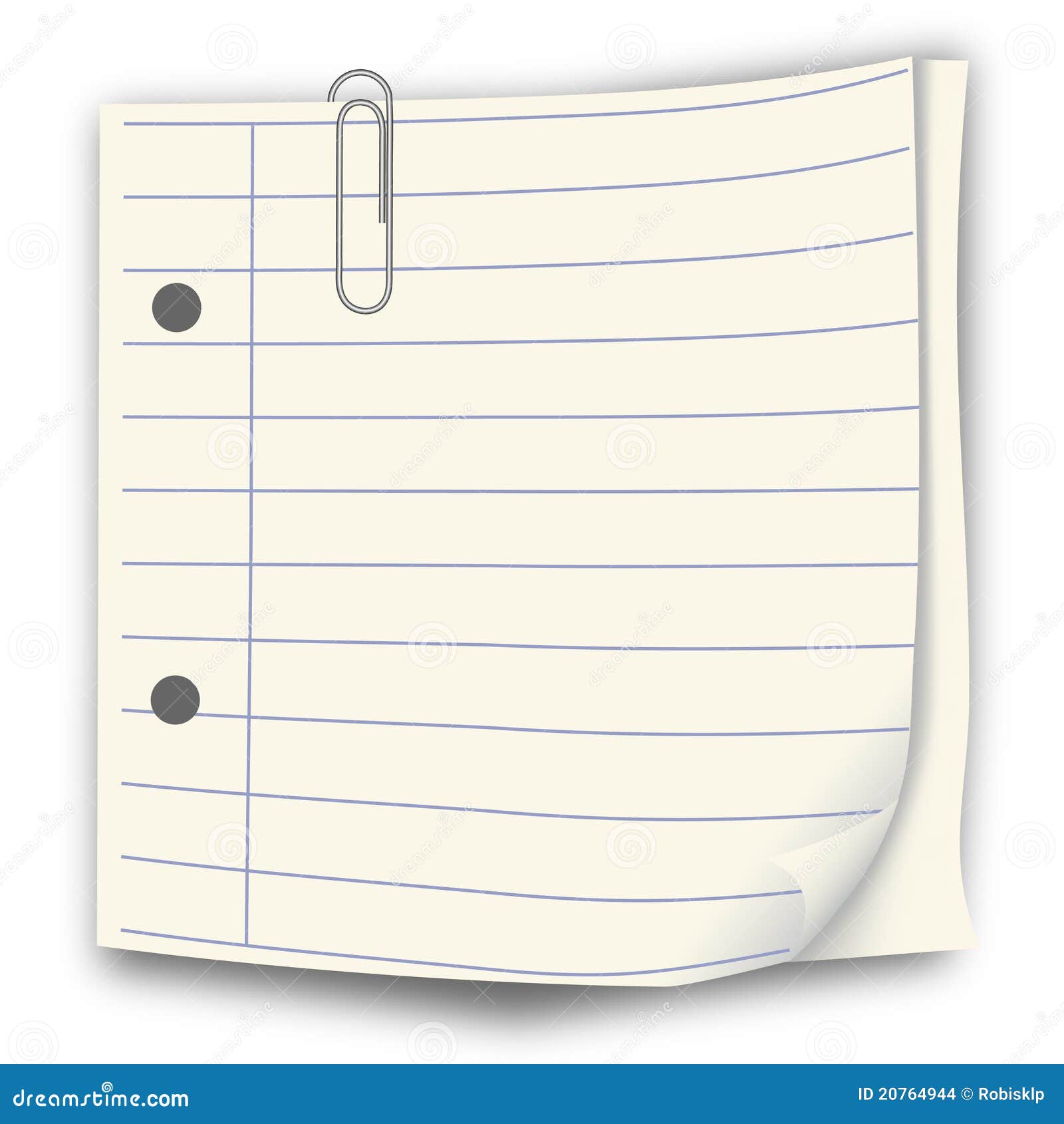 Notepaper Cartoon Vector | CartoonDealer.com #32397857