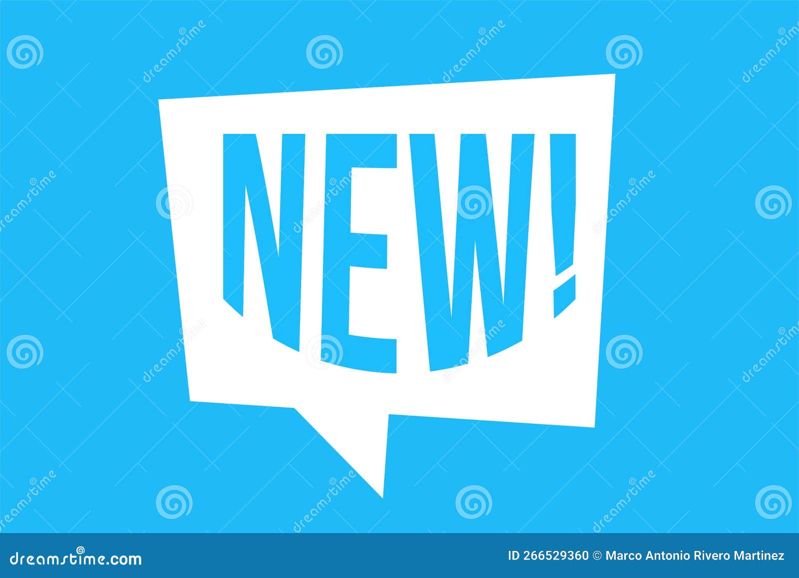 White Notice Saying on Sky Blue Background Stock Illustration ...