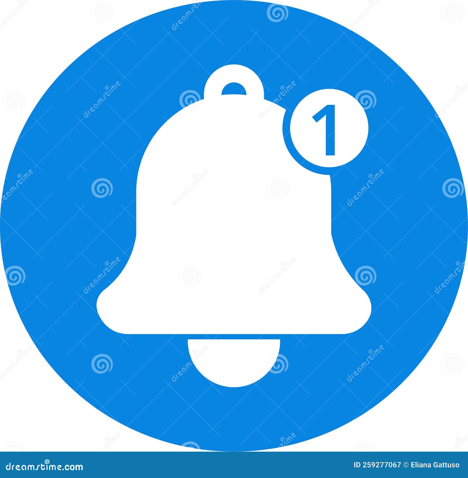 White Notification Bell Icon. Concept of Alert Ringing, Reminders and ...