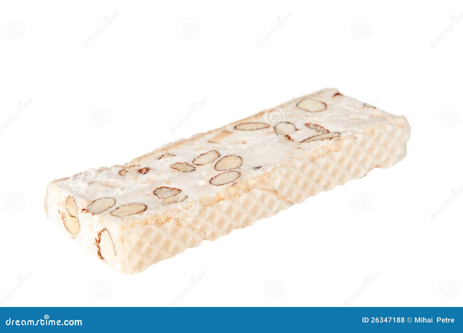 White nougat bar stock photo. Image of sugar, fruit, temptation - 26347188